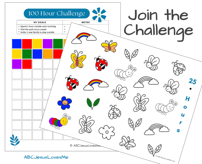 Announcing the ABCJesusLovesMe 100 Hours Outside Play Challenge ...